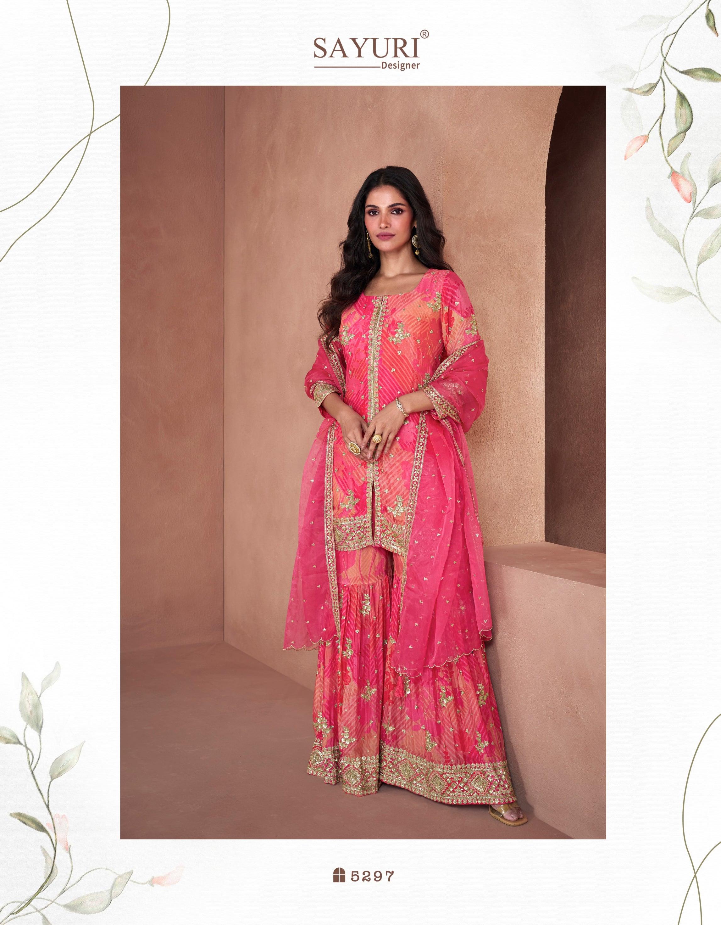 Roka Wear Designer Gharara Set | Marriage Engagement Geet Shaadi Dress