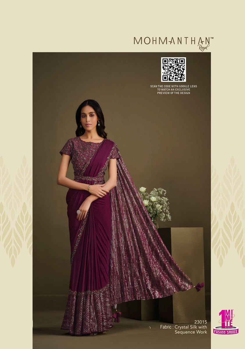 Shaadi Functions Wear Fusion Saree Belt | Cocktail Indo Western Attire